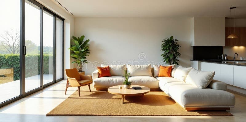 Bright, Open Plan Living Area, Comfortable Seating, Design ...