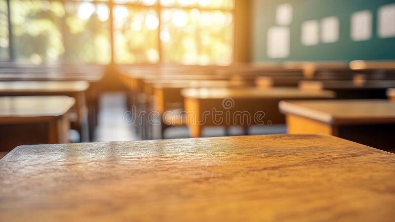 Bright and Open Study Room with Panoramic Windows, a Beautiful Blurred ...