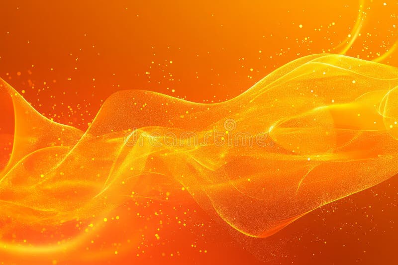 Bright Orange Abstract Background with Fluid Fire-like Patterns ...