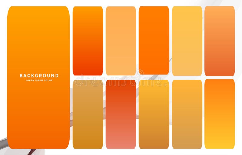 Bright Orange Autumn Color Gradients Set Stock Vector - Illustration of ... Bright Orange Autumn Color Gradients Set Stock Vector - Illustration of ...