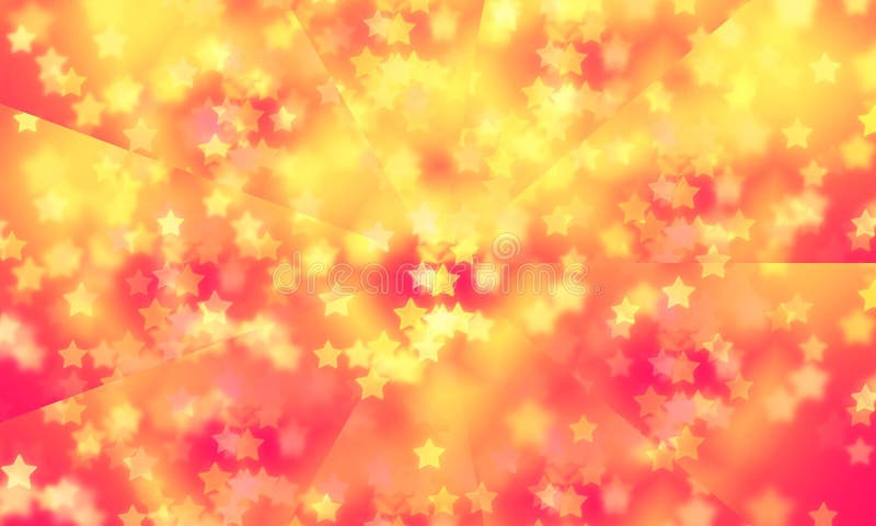 Bright Orange Abstract Background with Twinkling Small Spots and Lines ...