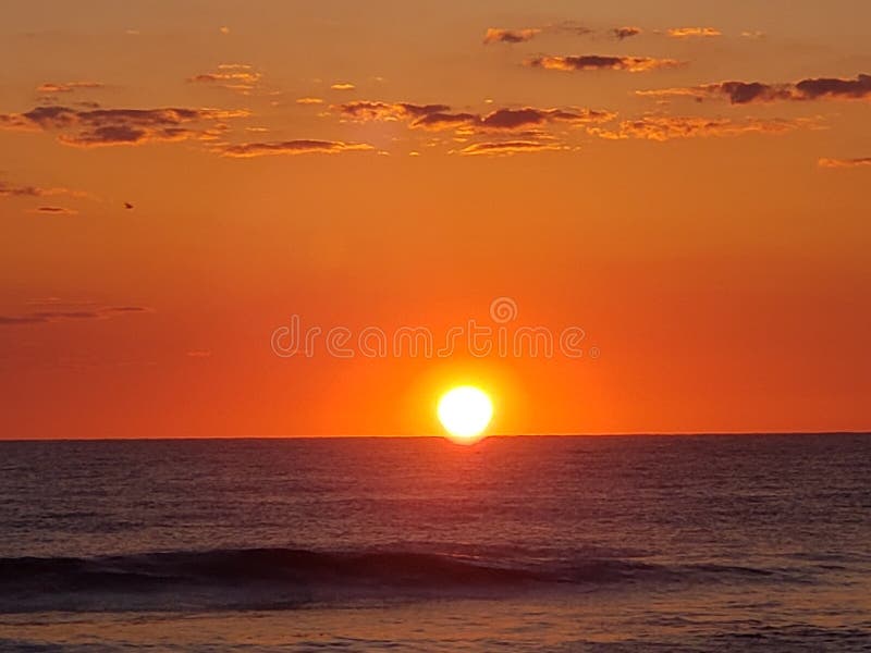 Bright Orange Ball in the Sky Stock Image - Image of ball, orange ...