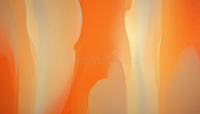 Bright Orange Beige Painted Wall Texture Background Stock Illustration ...