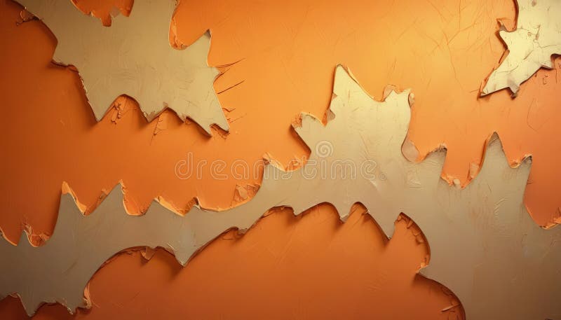 Bright Orange Beige Painted Wall Texture Background Stock Illustration ...