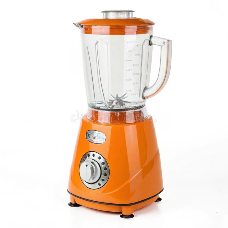 Bright Orange Blender on Transparent Background Stock Illustration ...