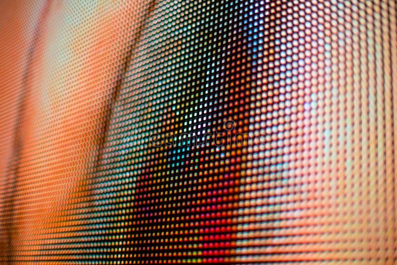 Bright Orange and Blue Colored LED Smd Screen Stock Photo - Image of ...