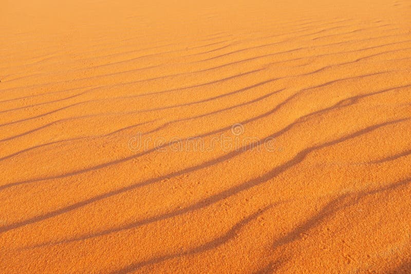 Orange Desert Sand Patterns Of The Arabian Desert For A Warm Summer