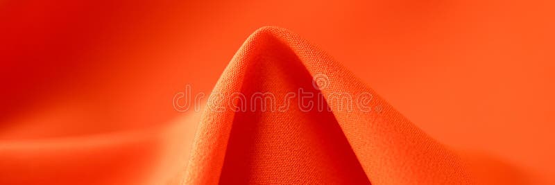 Bright Orange Fabric Background, Cotton Cloth Texture Stock Photo ...