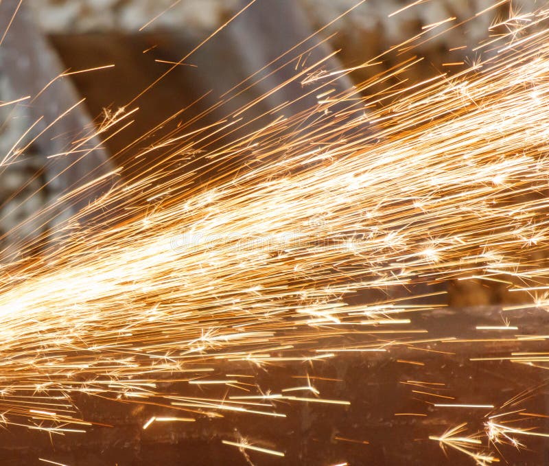 A Bright Orange Fire is Shooting Out of a Machine Stock Photo - Image ...