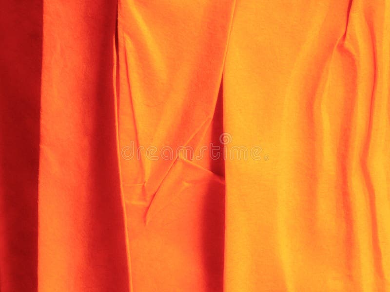 Bright Orange Folded and Crinkled Paper Stock Image - Image of crinkled ...