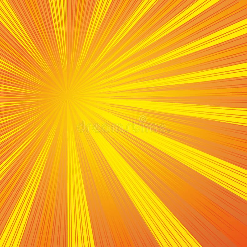 Bright Orange Frame with Sunbeams Stock Vector - Illustration of ...