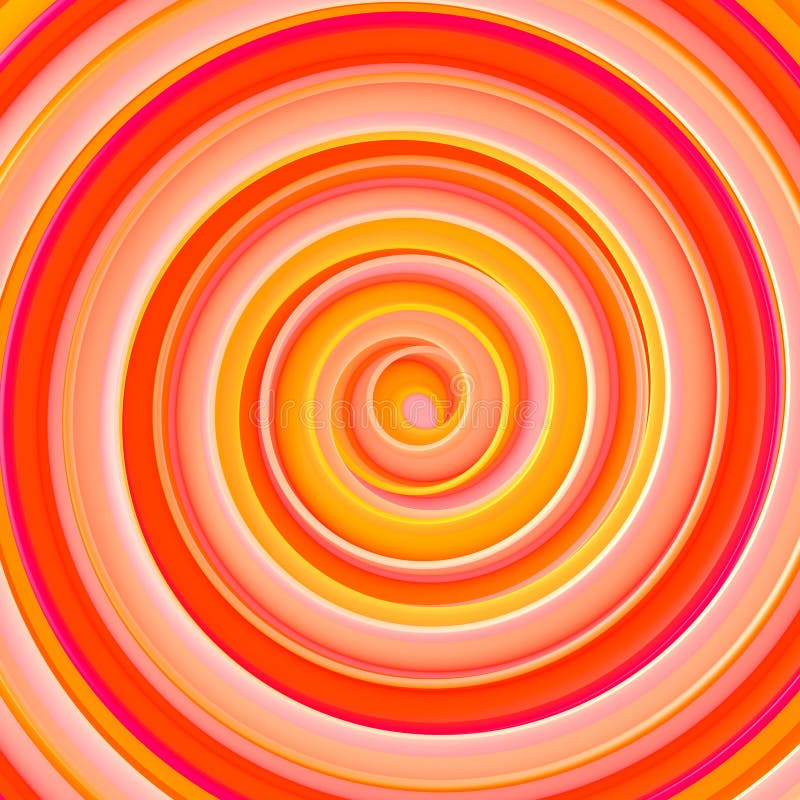 Bright Orange Gradient Twisted Spiral Hypnotic Shape Abstract 3D Render ... Bright Orange Gradient Twisted Spiral Hypnotic Shape Abstract 3D Render ...