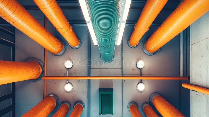 Unique Air Conditioning System in an Underground Car Park with Vibrant ...