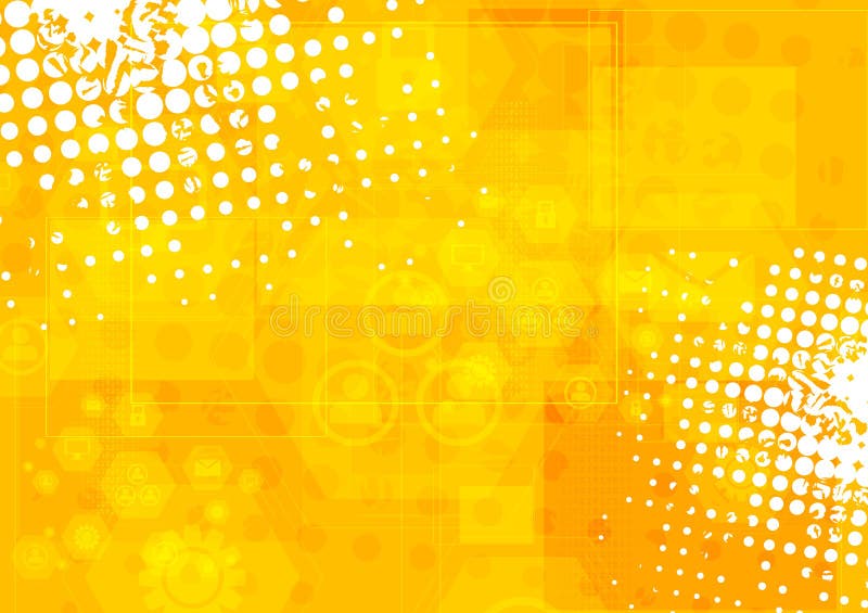 Bright Orange Grunge Tech Background Stock Vector - Illustration of ...
