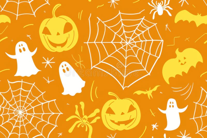 Halloween Pattern stock illustration. Illustration of graphic - 342124306