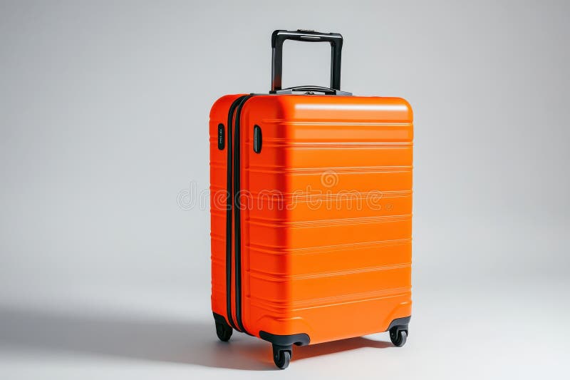 Orange Suitcase Wheels Retractable Handle Stock Photos - Free & Royalty ...
