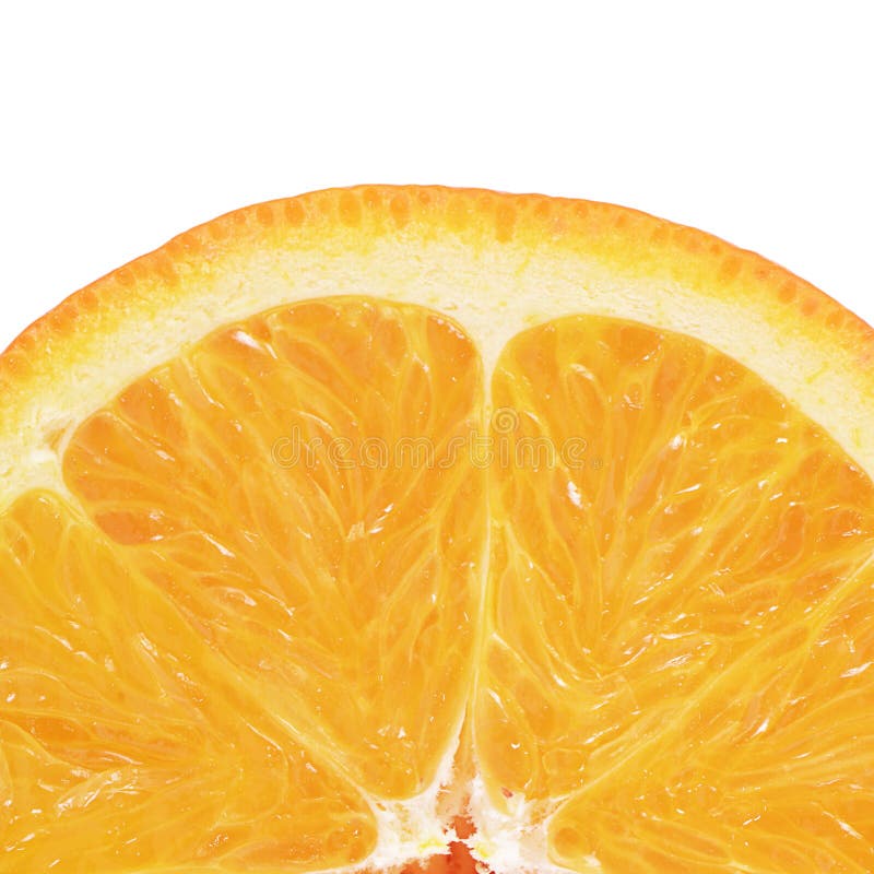 Bright Orange Isolated on White Background Stock Photo - Image of ...