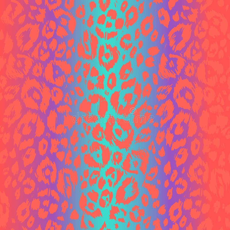 Bright orange leopard stock vector. Illustration of decorative - 139058818
