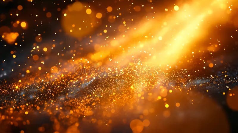 A Bright Orange Light is Shining through a Dark Background Stock ...