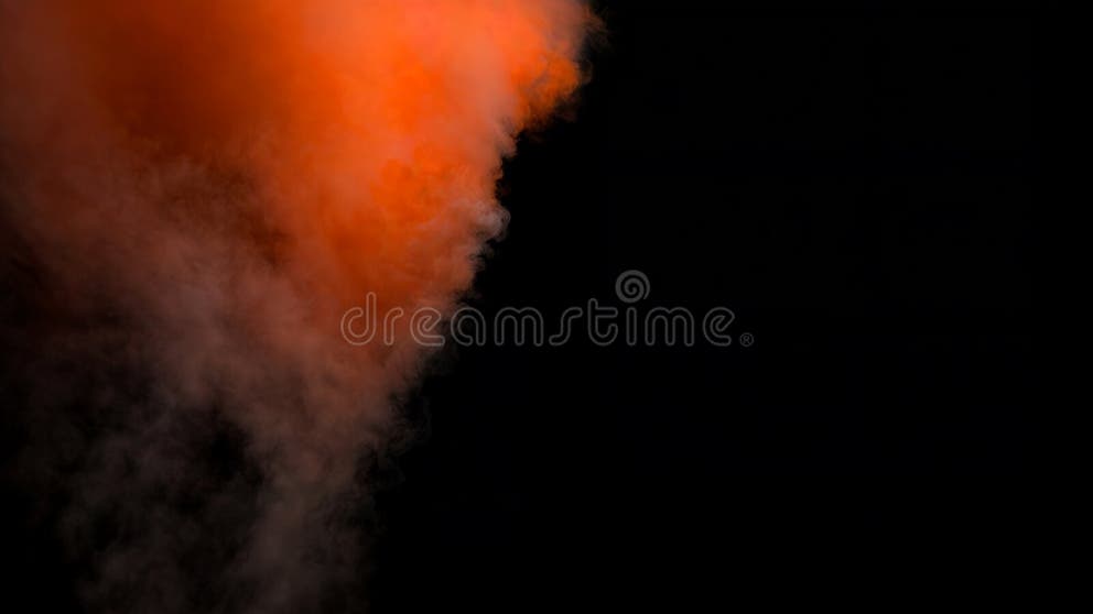 Bright Orange Light Shining Smoke the Light Emanating from a Source Off ...