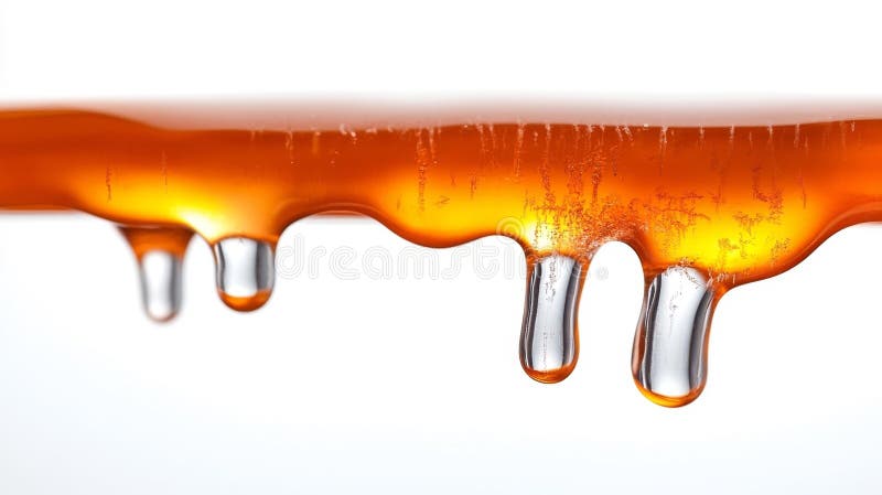 Bright Orange Liquid Drips with Clear and Vivid Texture Stock ...