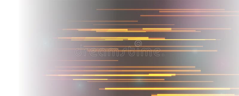 Bright Orange Neon Lines Abstract Tech Background Stock Illustration ...