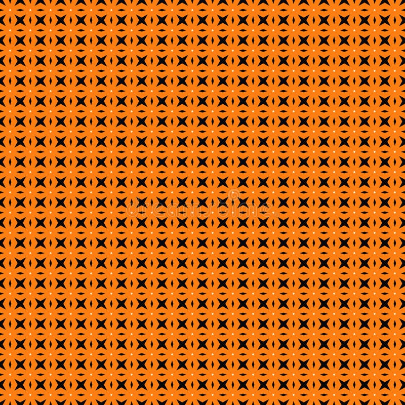 A Bright Orange Pattern without a Seam with an Indeterminate, Geometric ...