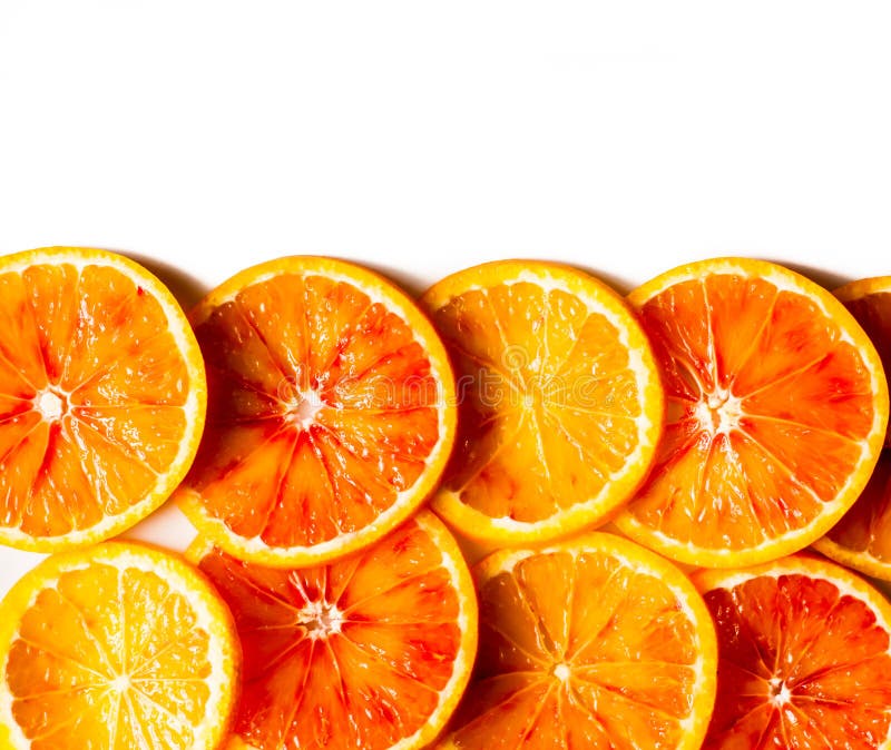 Bright Orange Pattern on a White Background Stock Photo - Image of ...