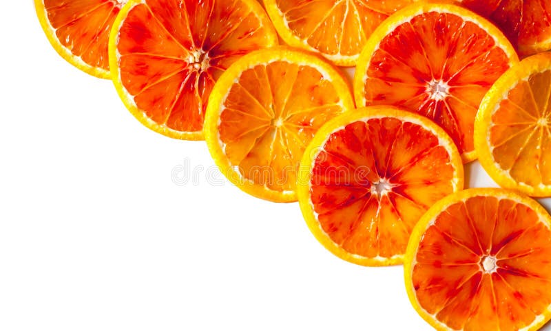 Bright Orange Pattern on a White Background Stock Photo - Image of ...