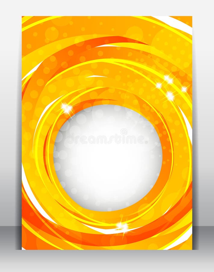 Bright orange poster stock illustration. Illustration of circle - 24018881