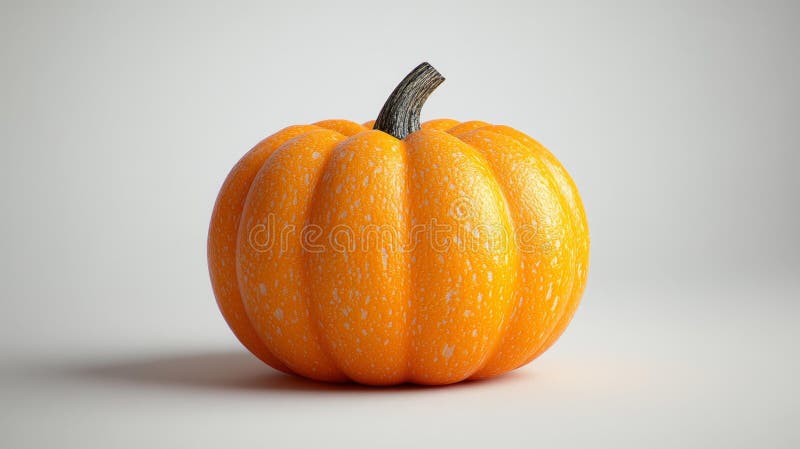 Bright Orange Pumpkin Isolated on White Background Generative AI Stock ...