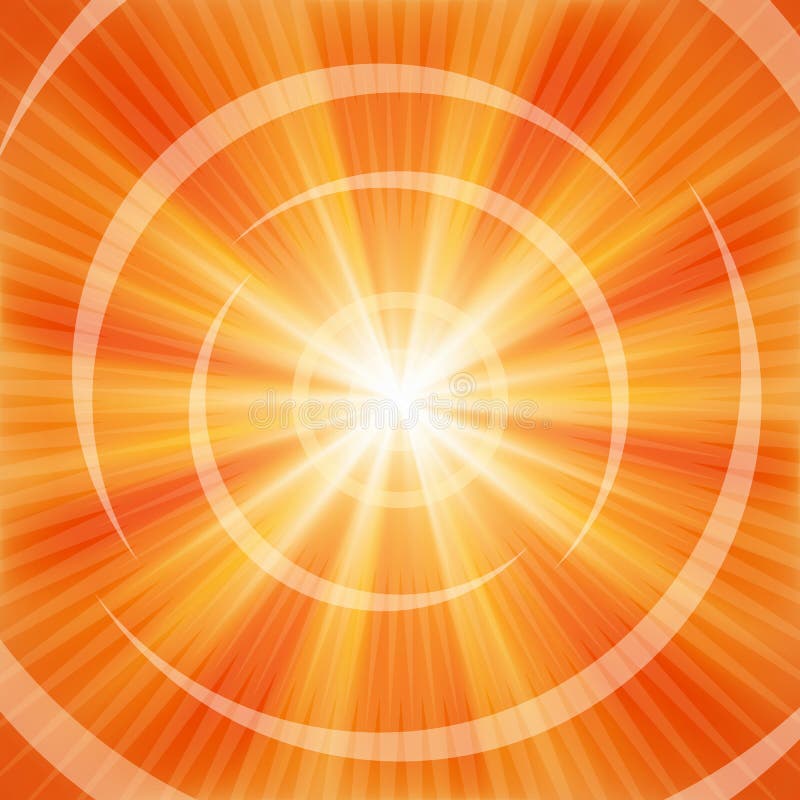 Bright Orange rays stock vector. Illustration of summer - 14783879