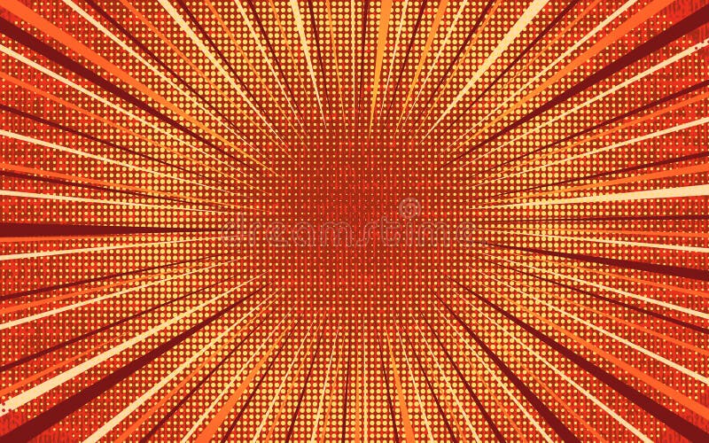 Bright Orange and Red Exploding Comic Background Stock Vector ...