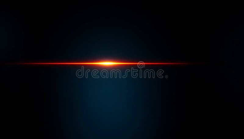 Bright Orange Red Light Beam Dark Background Abstract Design Stock ...