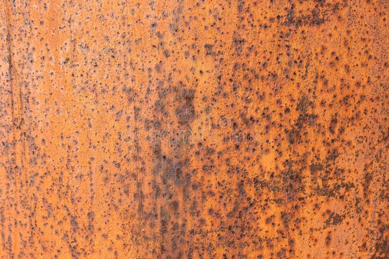 Bright Orange Rust on the Metal Stock Image - Image of grunge, textured ...