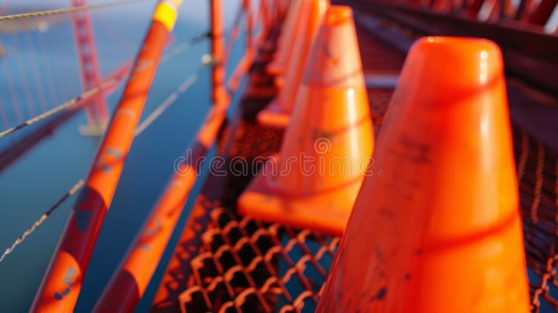 The Bright Orange Safety Cones Below Serve As a Reminder of the ...