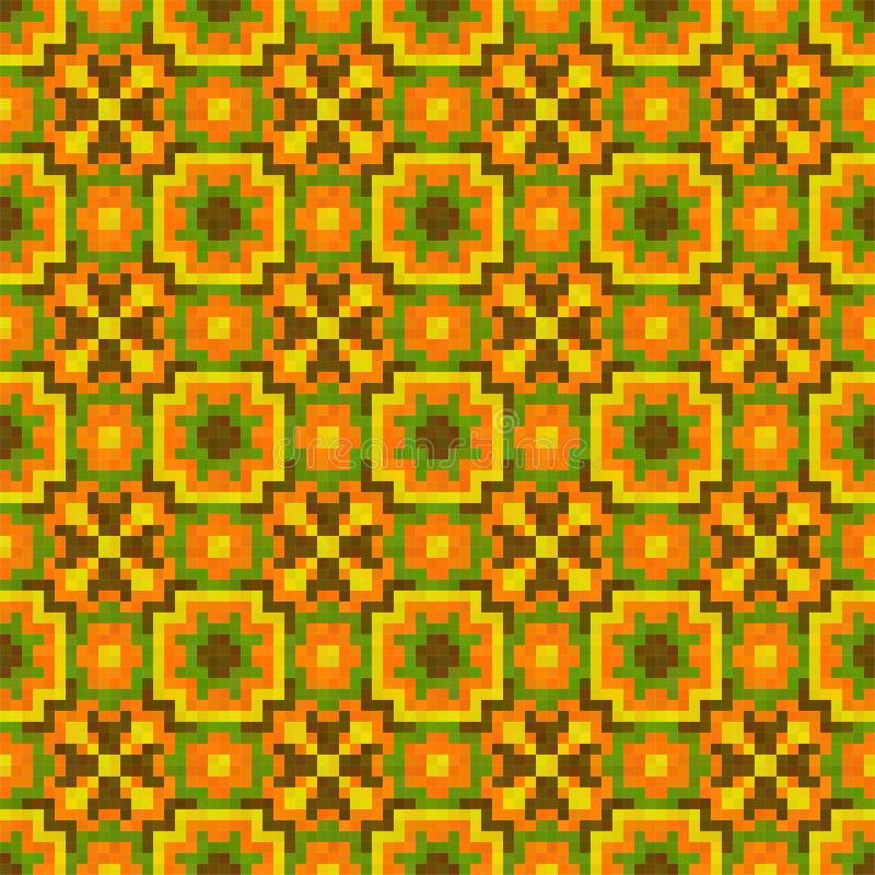 Bright Orange Seamless Pattern Stock Vector - Illustration of carpet ...