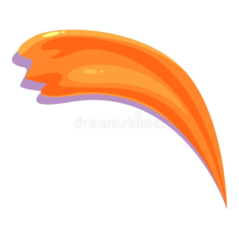 Bright Orange Slime Dripping Down Creating Abstract Shape Stock ...