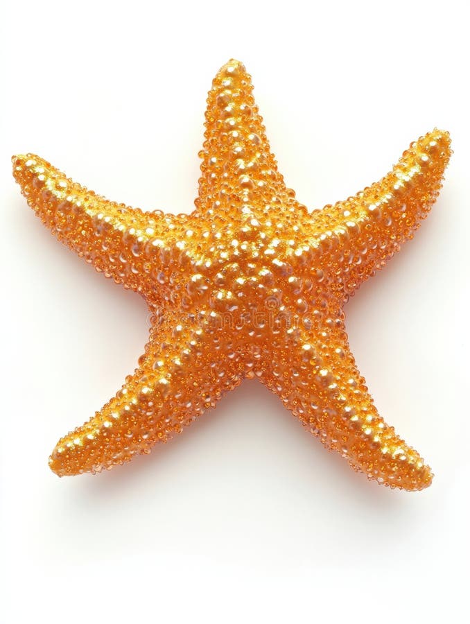 Bright Orange Starfish Resting on Sandy Surface Under Natural Light at ...