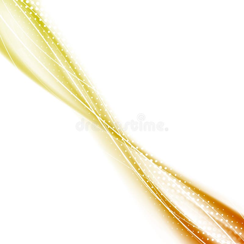 Bright Orange Swoosh Wave Border Background Stock Vector - Illustration ...