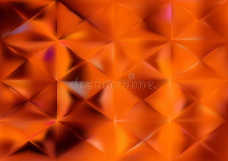 Bright Orange Triangle Pattern Background Stock Vector - Illustration ...