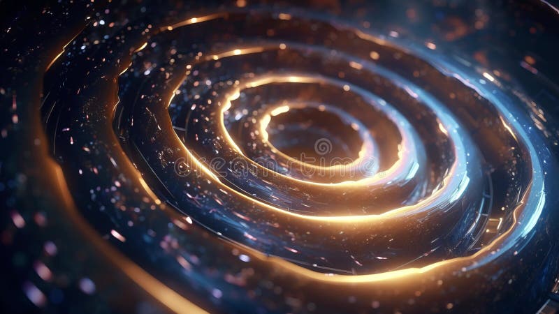 A Bright Orange Vortex that Glows. Circular Animation Stock Video ...