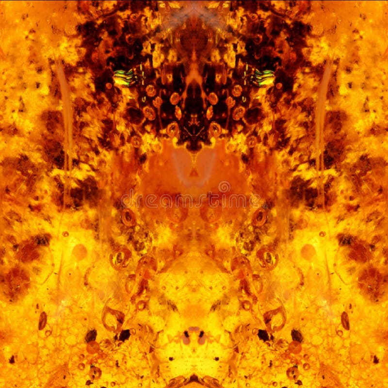 Bright Orange Yellow Fire Abstract Background Stock Illustration ...