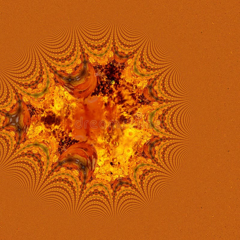 Bright Orange Yellow Fire Abstract Background Stock Illustration ...