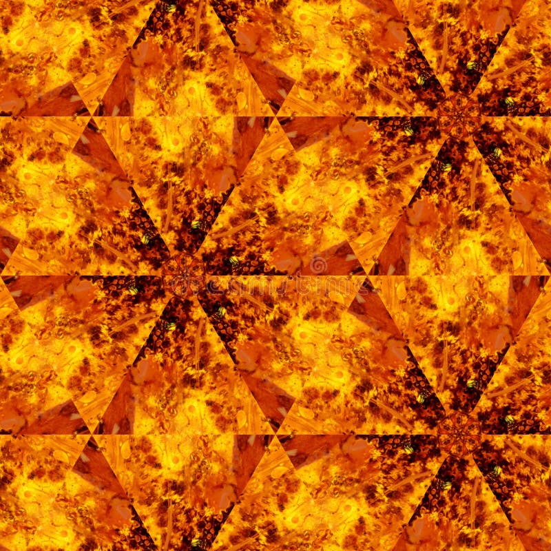 Bright Orange Yellow Fire Abstract Background Stock Illustration ...