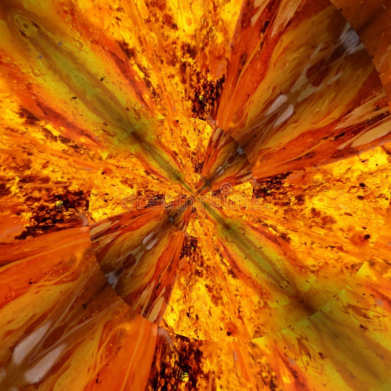 Bright Orange Yellow Fire Abstract Background Stock Illustration ...