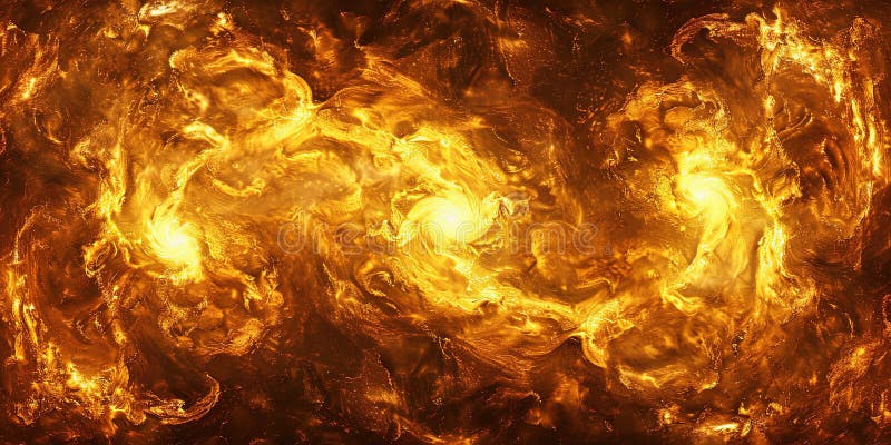 Bright Orange and Yellow Flames Forming a Fiery Explosion Creating a ...