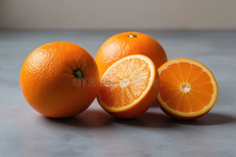 Bright Oranges in the Background, Creating a Sunny and Refreshing Mood ...