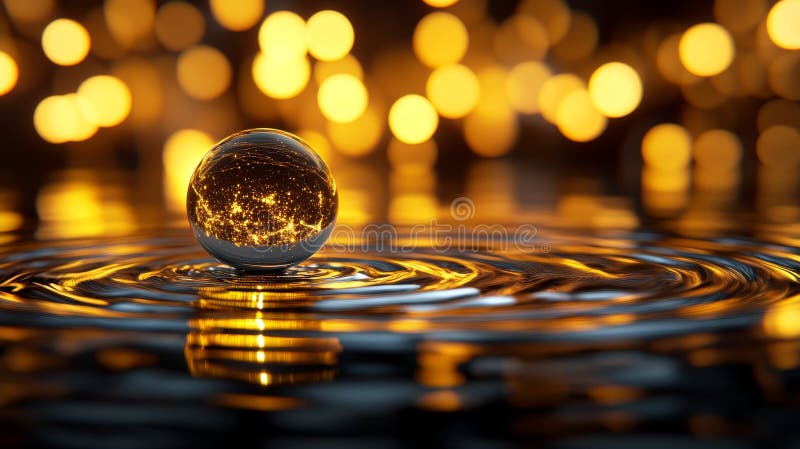 The Bright Orb, Casting a Soft Golden Light, Leaves a Mesmerizing ...