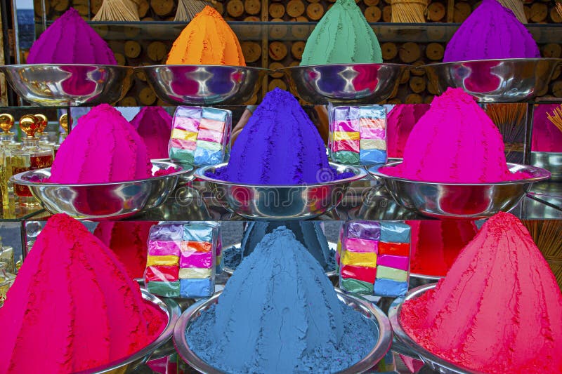 Bright Paint Colors in the Market Stock Image - Image of kochi, bazaar ...